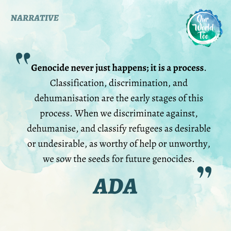 Our World Too - Taking back the narrative